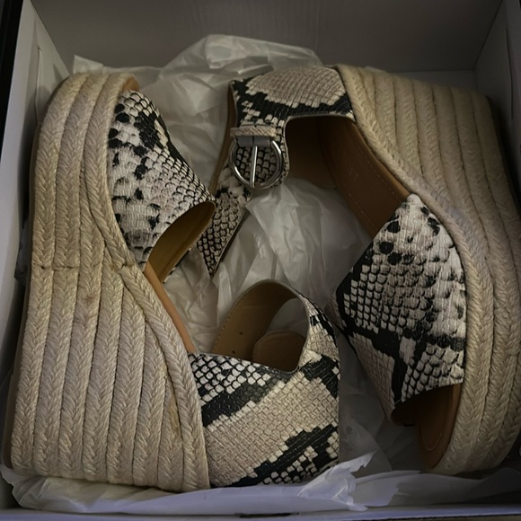 Nine West | Shoes | Snake Skin Pattern Wedge | Poshmark